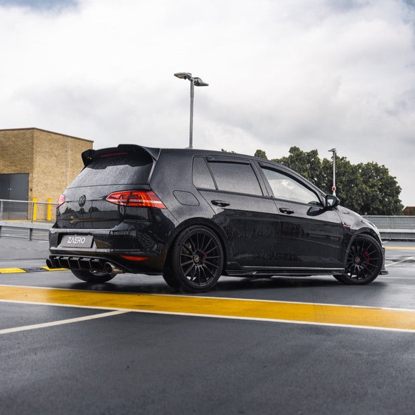 VW Golf GTI Mk7 EVO-1 Gloss Black Rear Diffuser — ZAERO Design UK