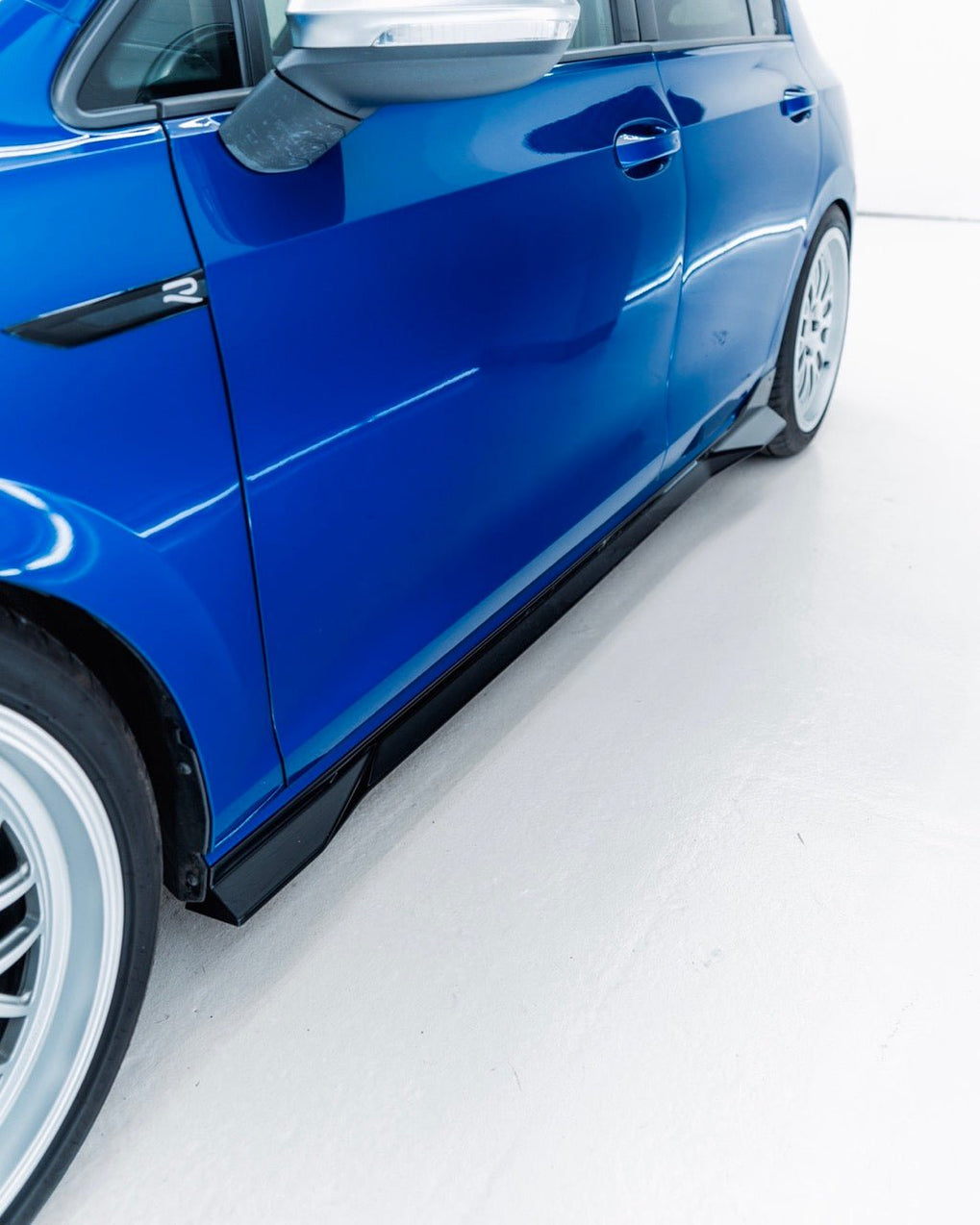 VW Golf / Golf GTI / Golf R Mk8 & Mk8.5 EVO-1 Gloss Black Side Skirts ...