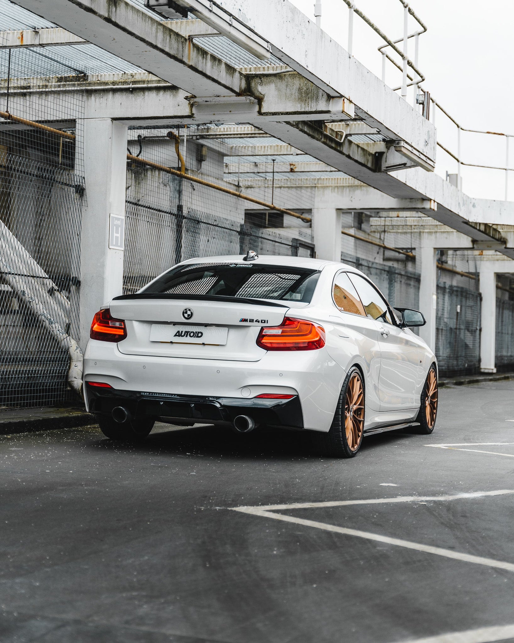 BMW M235i & M240i F22 F23 EVO-1 Gloss Black Rear Diffuser — ZAERO Design UK