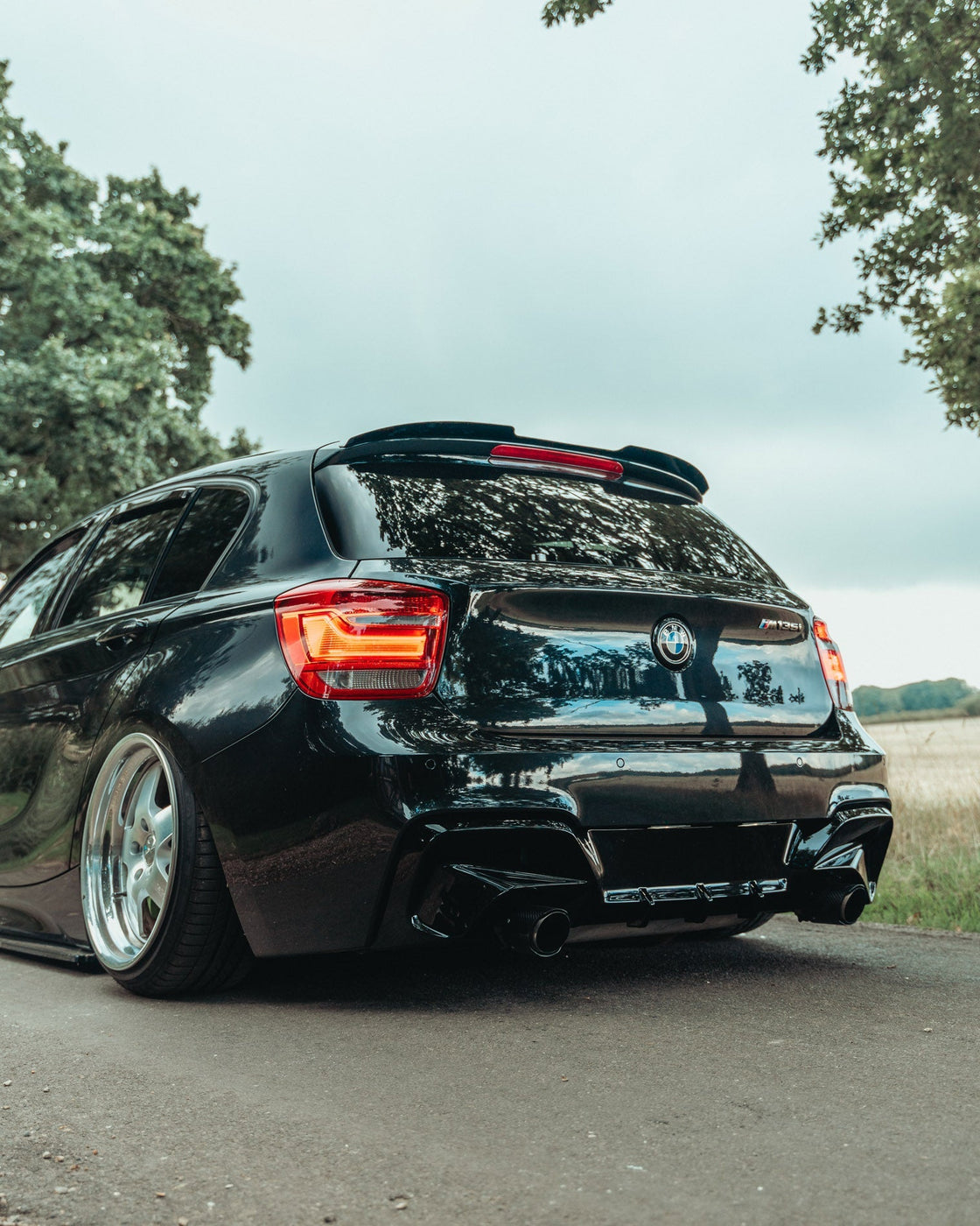 BMW 1 Series & M135i Pre-LCI F20 F21 EVO-1 Gloss Black Rear Diffuser ...